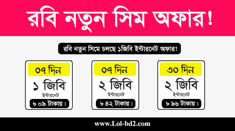 Robi New SIM offer 2024 - Robi 3GB+60Min Talktime 82 Taka offer